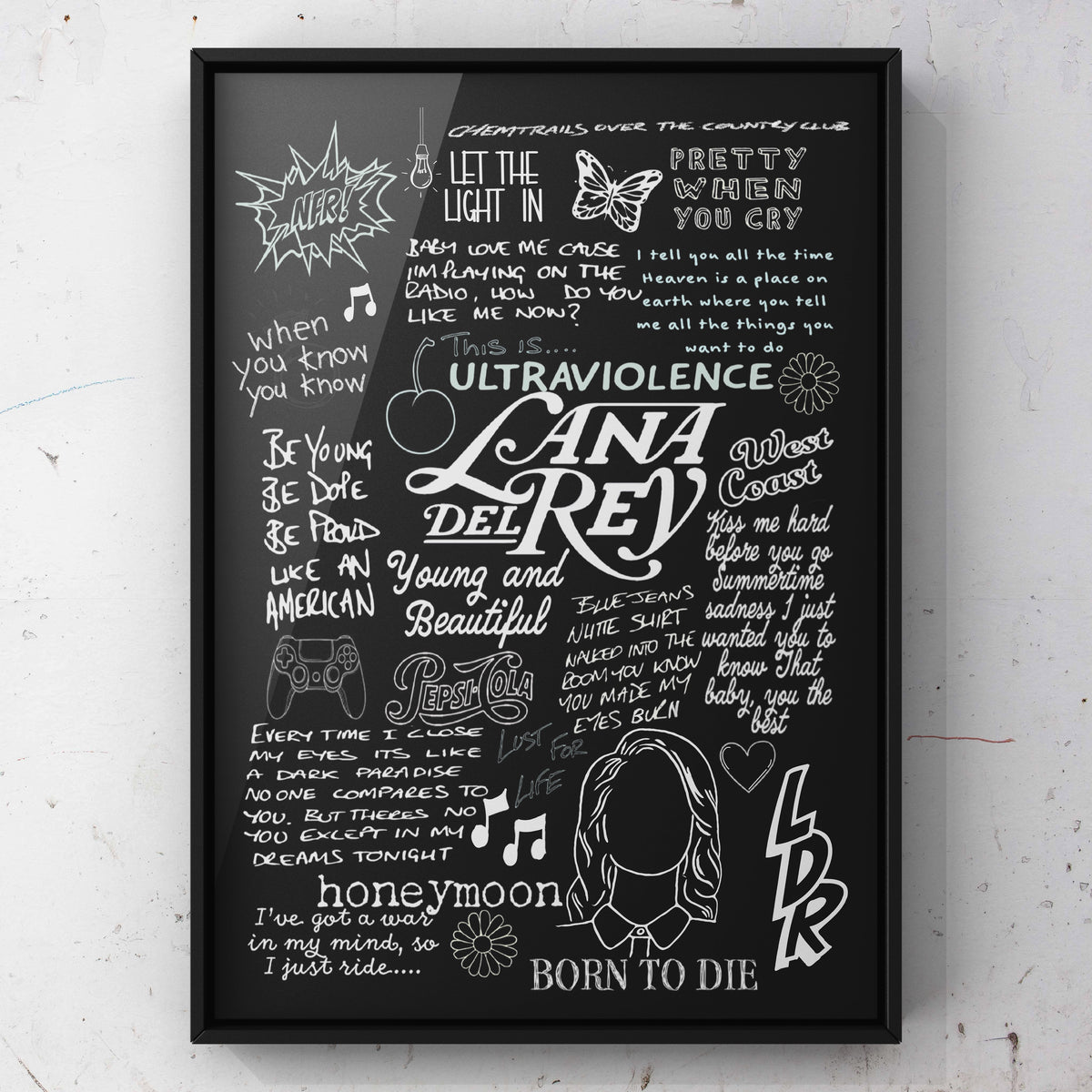 Lana Del Rey (Black) – Wes Doodle